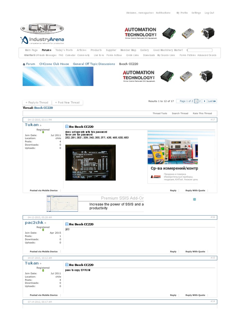 Bosch CC220 | PDF | Internet Forum | Software