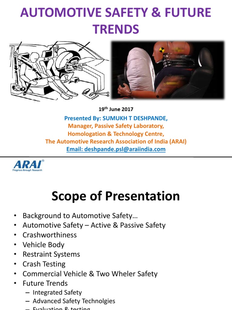 Automotive Safety Future Trends | PDF | Airbag | Automobile Safety