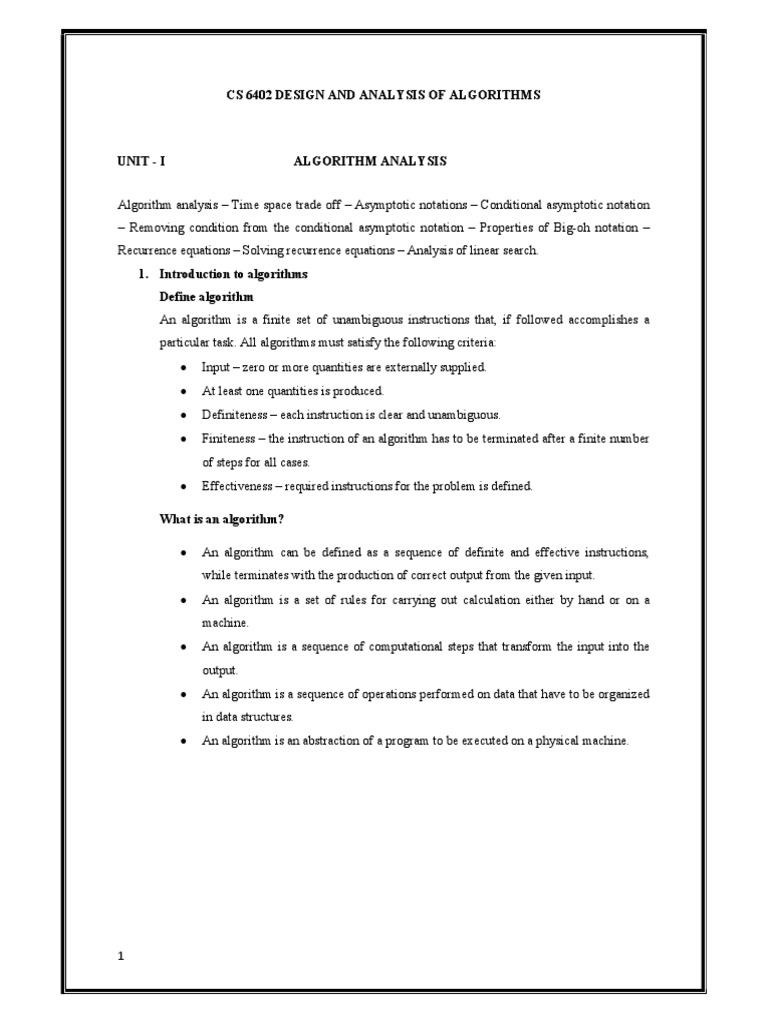 Cs 6402 Design and Analysis of Algorithms | PDF | Time Complexity | Dynamic Programming
