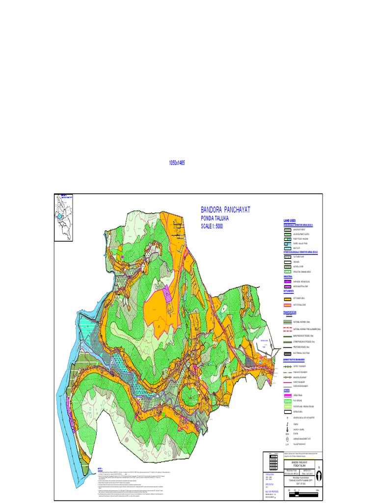 Bandora Panchayat - Draft - 3 - SLC Final 1 Colour | PDF | Land Use ...