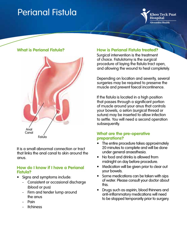 1428567842PE-Perianal Fistula - GS - PE.01.0711 | PDF | Surgery | Wound