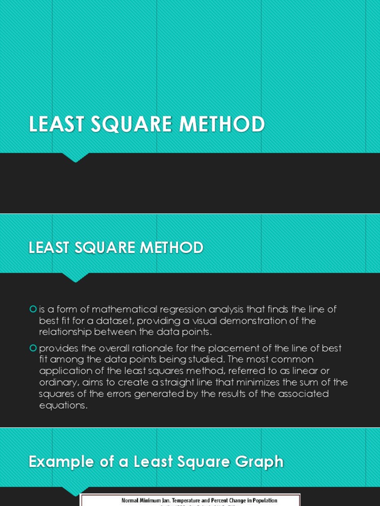 Least Square Method | PDF | Errors And Residuals | Least Squares