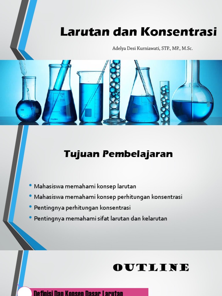 Larutan Dan Konsentrasi PDF | PDF