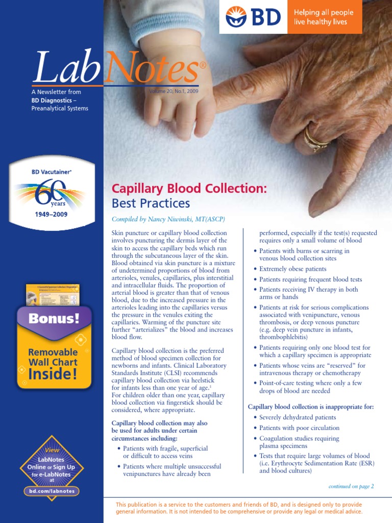 Capillary Blood Collection | Vein | Blood