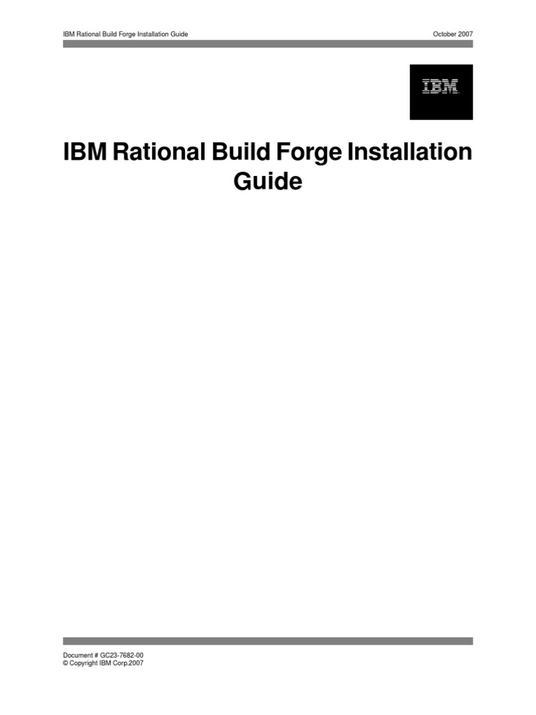 Build Forge Install Guide en US | PDF | Ibm Db2 | Command Line Interface