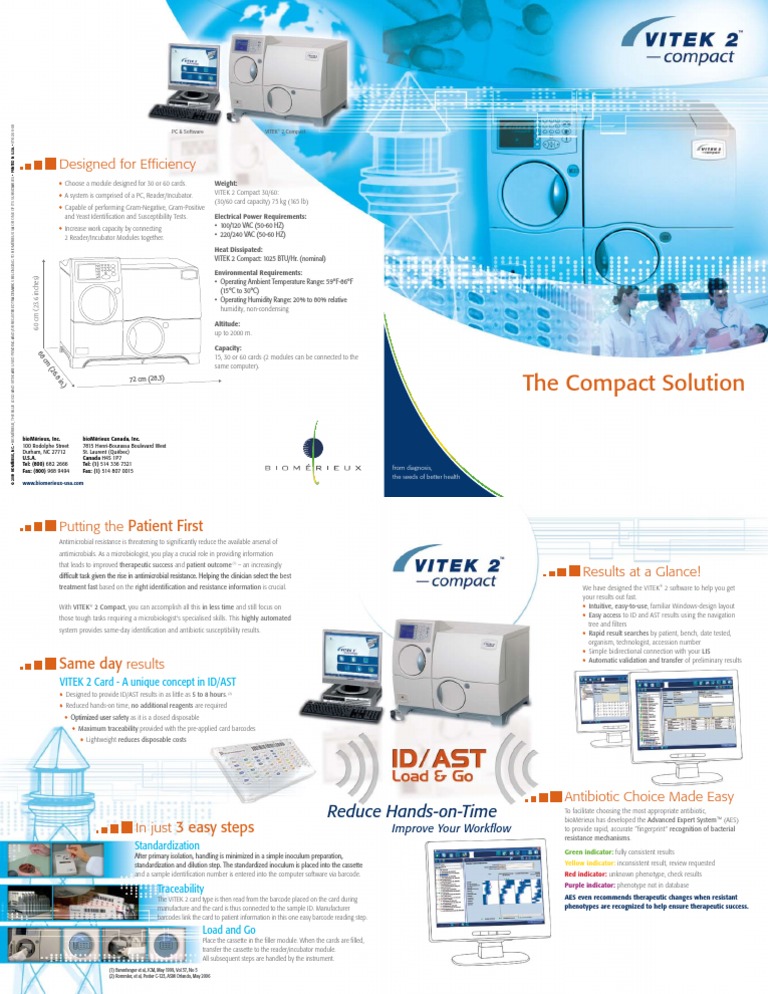 Vitek 2 Compact Brochure PDF | PDF | Antimicrobial Resistance | Medical ...