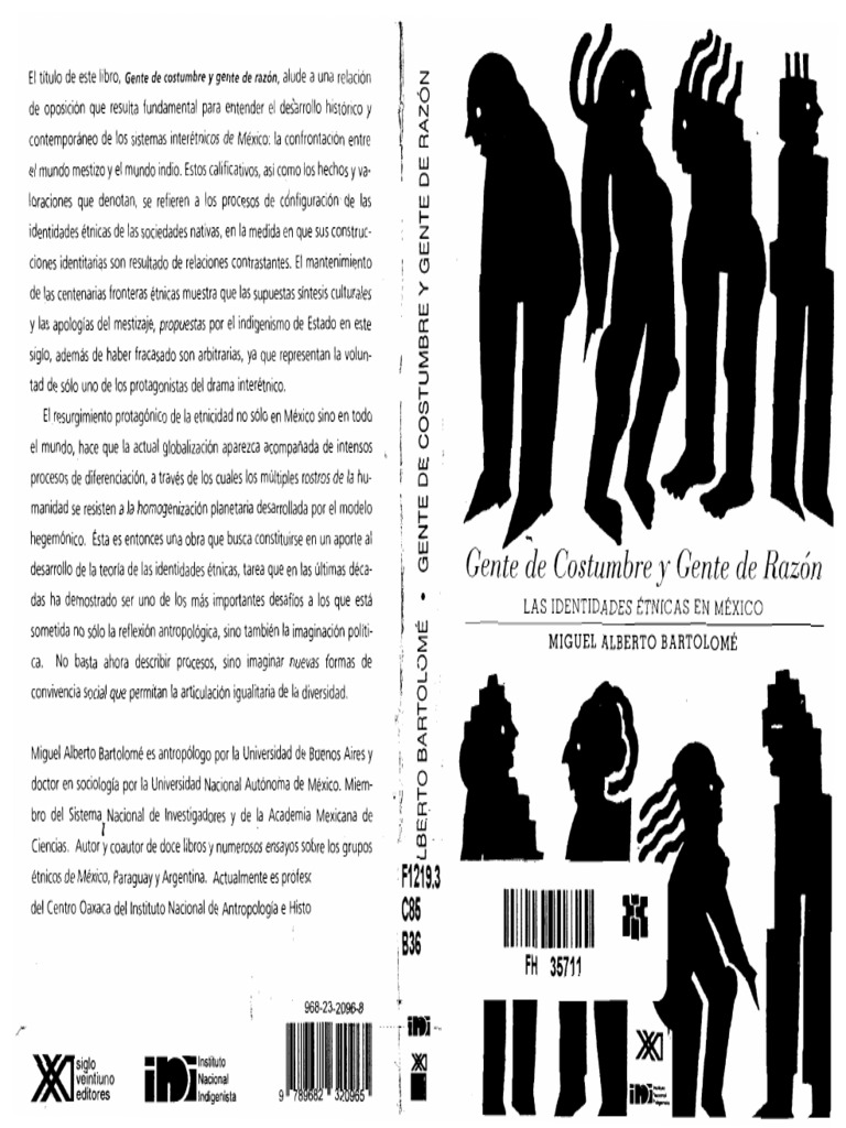 Bartolome Miguel Alberto-Gente de Costumbre y Gente de Razon PDF | PDF