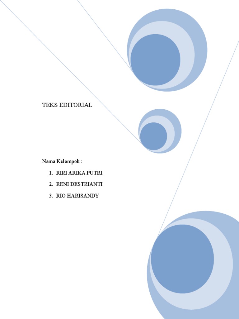 Struktur dan Contoh Teks Editorial | PDF