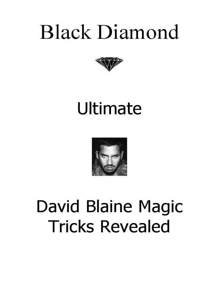 David Blaine Magic Revealed | PDF | Magic (Illusion) | Playing Cards