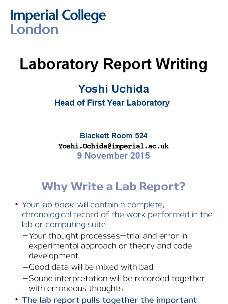 Y1 Lab Report Writing | PDF | Uncertainty | Experiment