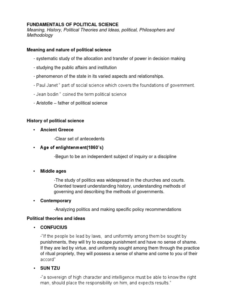 Fundamentals of Political Science | PDF | Political Science | Courage