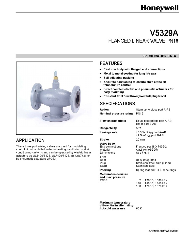 V5329A TW | PDF | Valve | Actuator