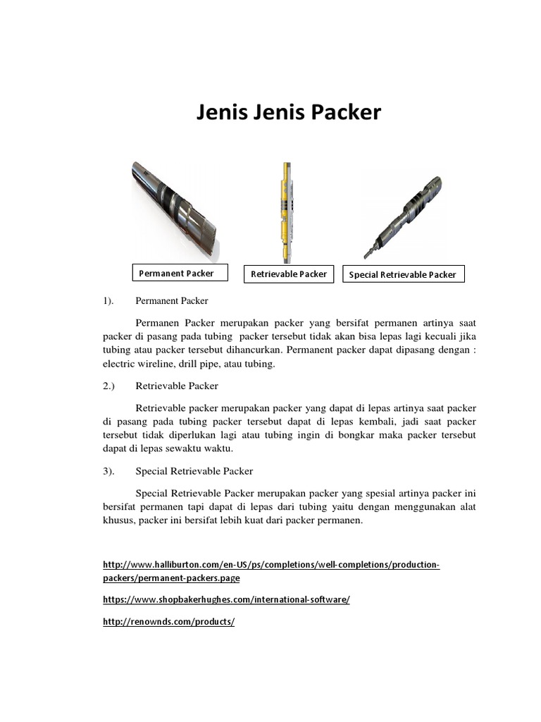 Jenis Jenis Packer | PDF | Griya & Taman | Sejarah
