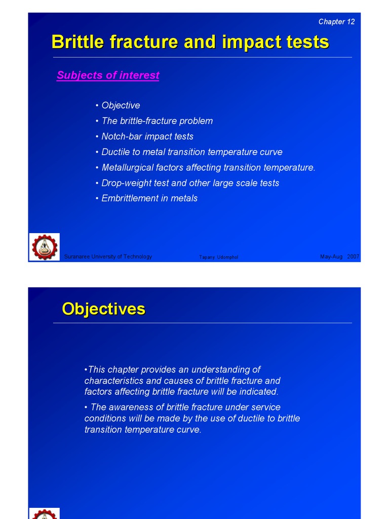 14 - Brittle Fracture and Impact Testing | PDF