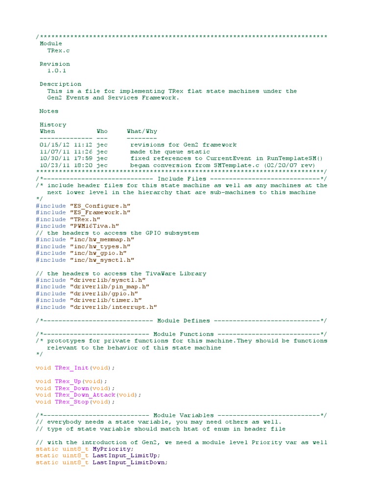Trex | PDF | Variable (Computer Science) | Software