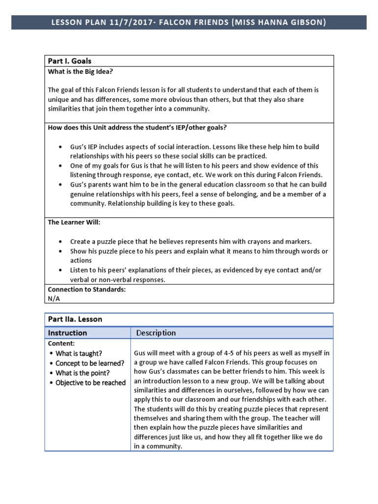Real Lesson Plan 11 7 | PDF | Lesson Plan | Classroom