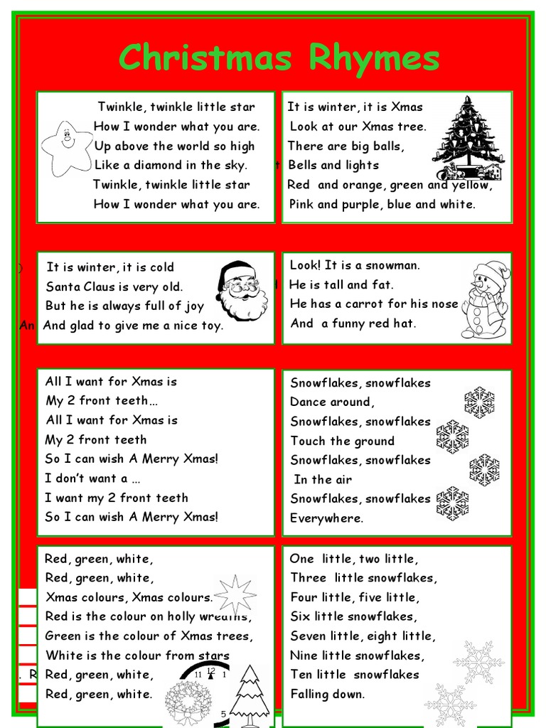 Christmas Rhymes | PDF