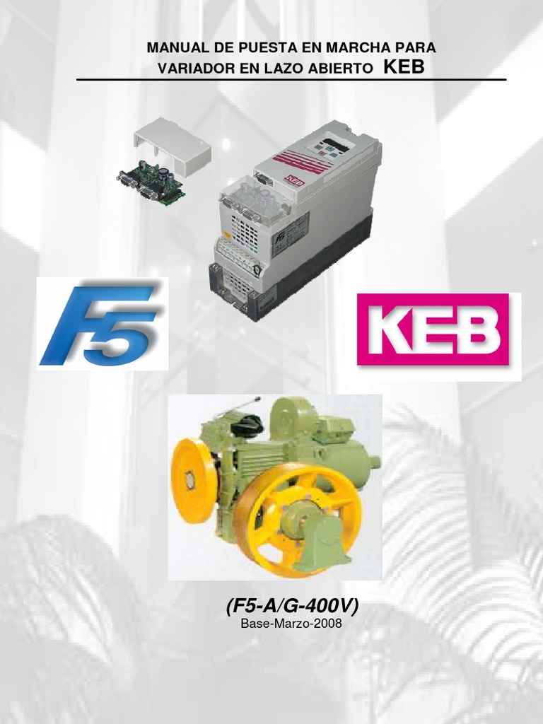 Manual de Variador KEB Asensores | PDF | Ascensor | Cantidades fisicas