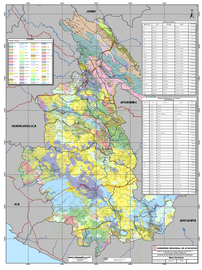 Mapa Geologico Ayacucho PDF | PDF