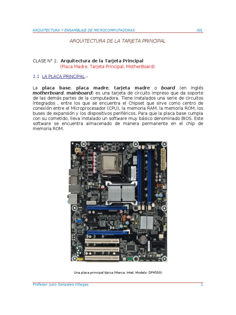 Arquitectura y Ensamblaje de Microcomputadoras - 1 PDF | PDF | Microprocesador | Ingenieria ...