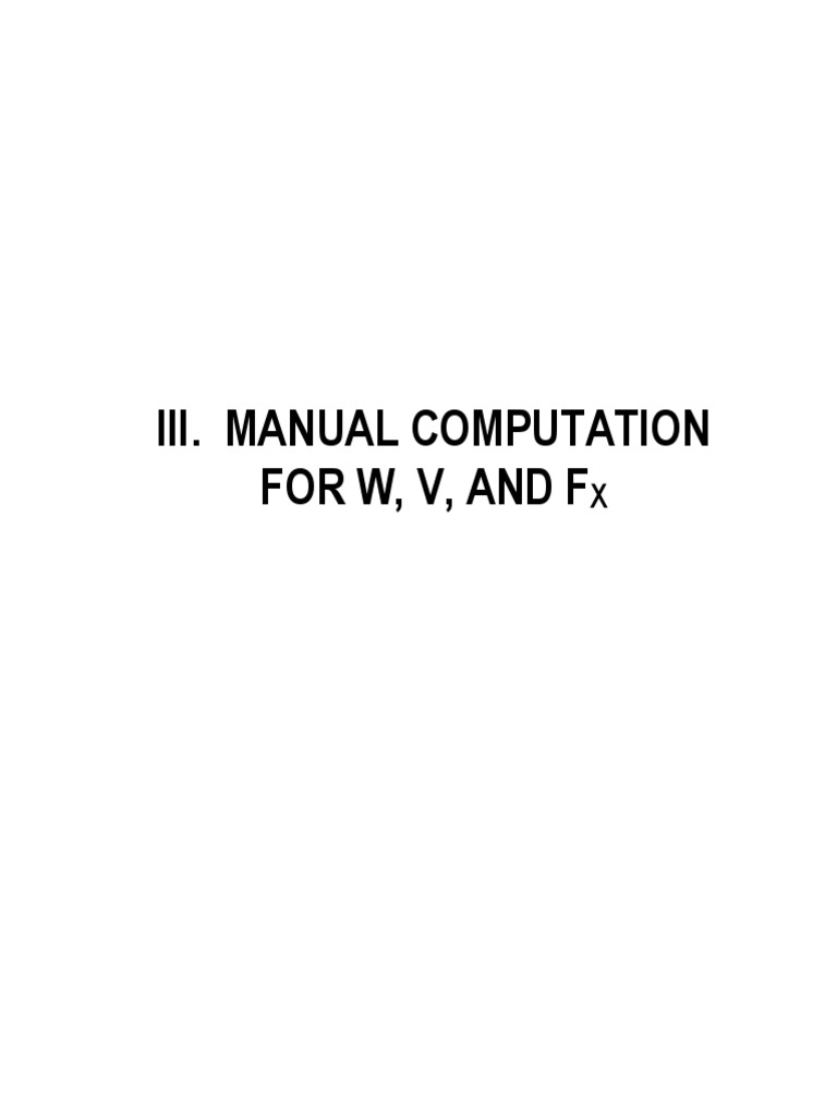 Manual Computation | PDF | Column | Architectural Elements