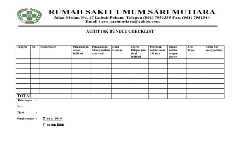 ISK BUNDLE CHECKLIST AUDIT | PDF