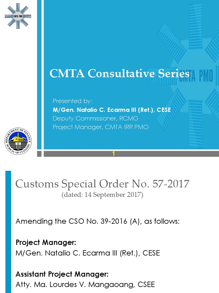 Customs Modernization and Tariff Act Briefer | Global Business ...
