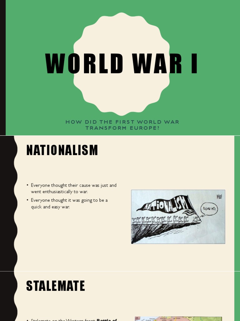 Disillusionment in World War I | PDF | Trench Warfare | Battles Of The ...