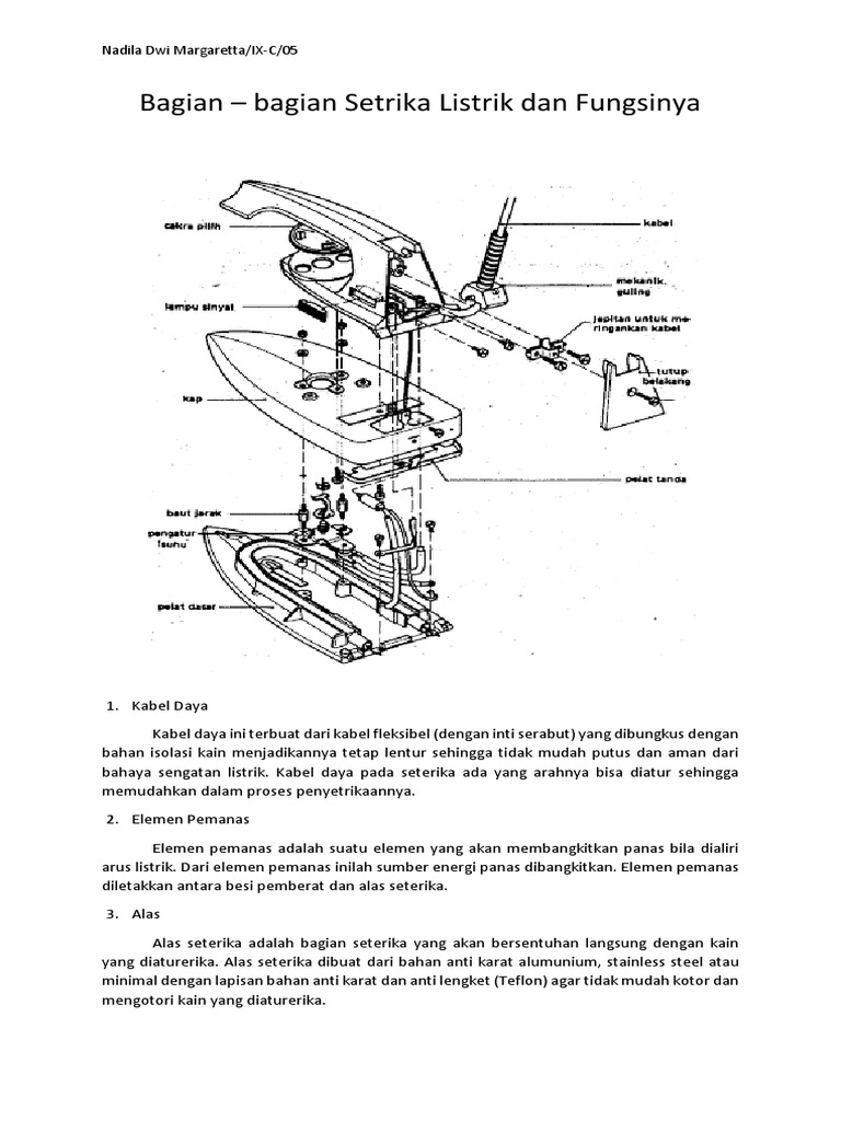 KOmponen Setrika Lengkap | PDF