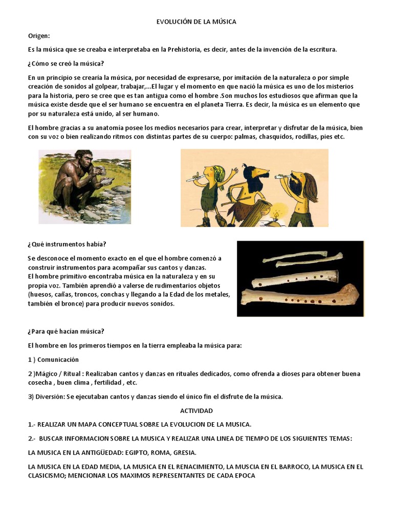 Evolución de La Música | PDF