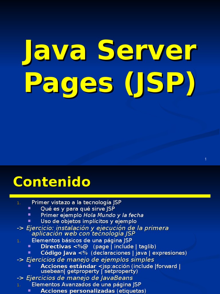 JSP PDF | PDF | Páginas del servidor Java | Java (lenguaje de programación)
