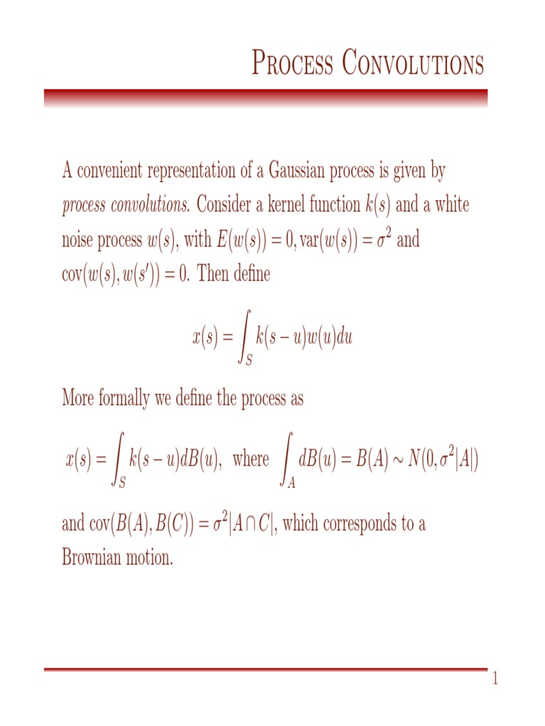 Process Convolutions | PDF | Latitude | Convolution