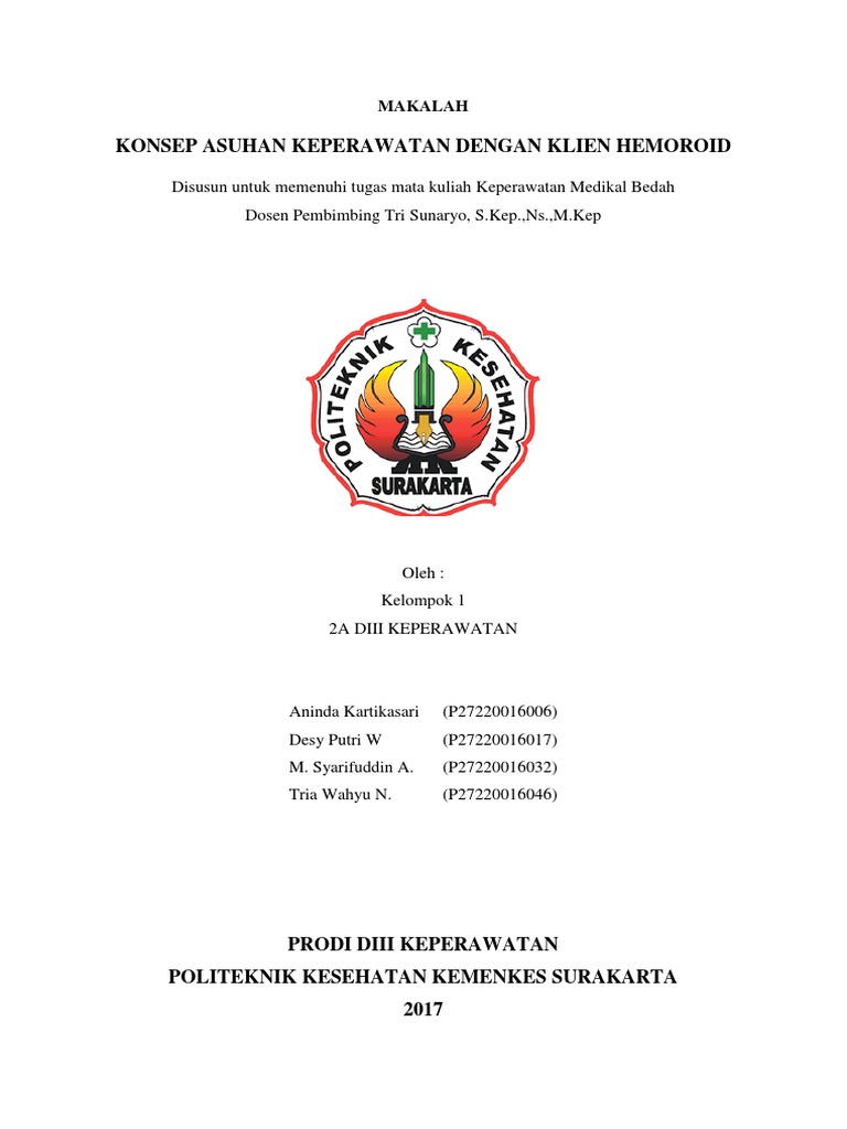 Askep Hemoroid Fix | PDF