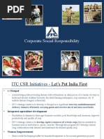 ITC CSR Complete Project | PDF | Corporate Social Responsibility ...