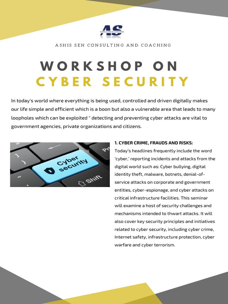 Cyber Security Brochure | PDF | Computer Security | Security