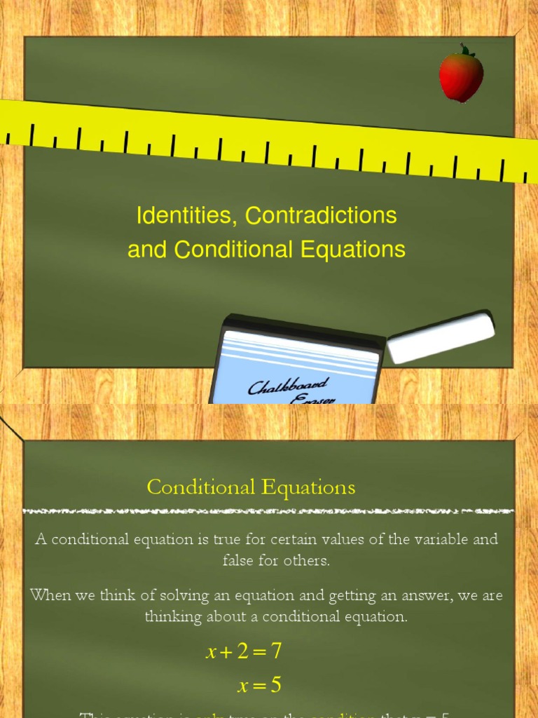 Contradictions and Identities | PDF