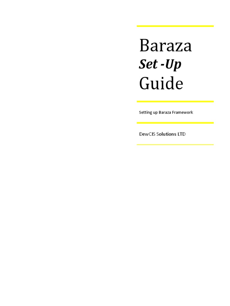 Baraza Guide PDF | PDF | Databases | Integrated Development Environment