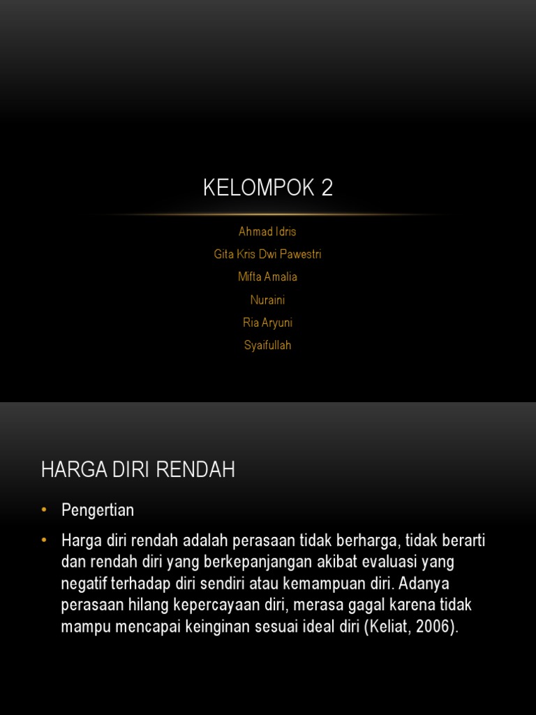 Harga Diri Rendah | PDF