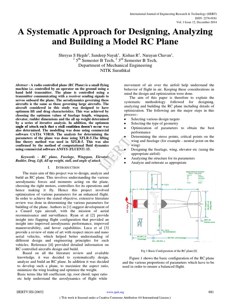 Designing Rogallo Wing RC Plane | PDF | Lift (Force) | Aerospace ...