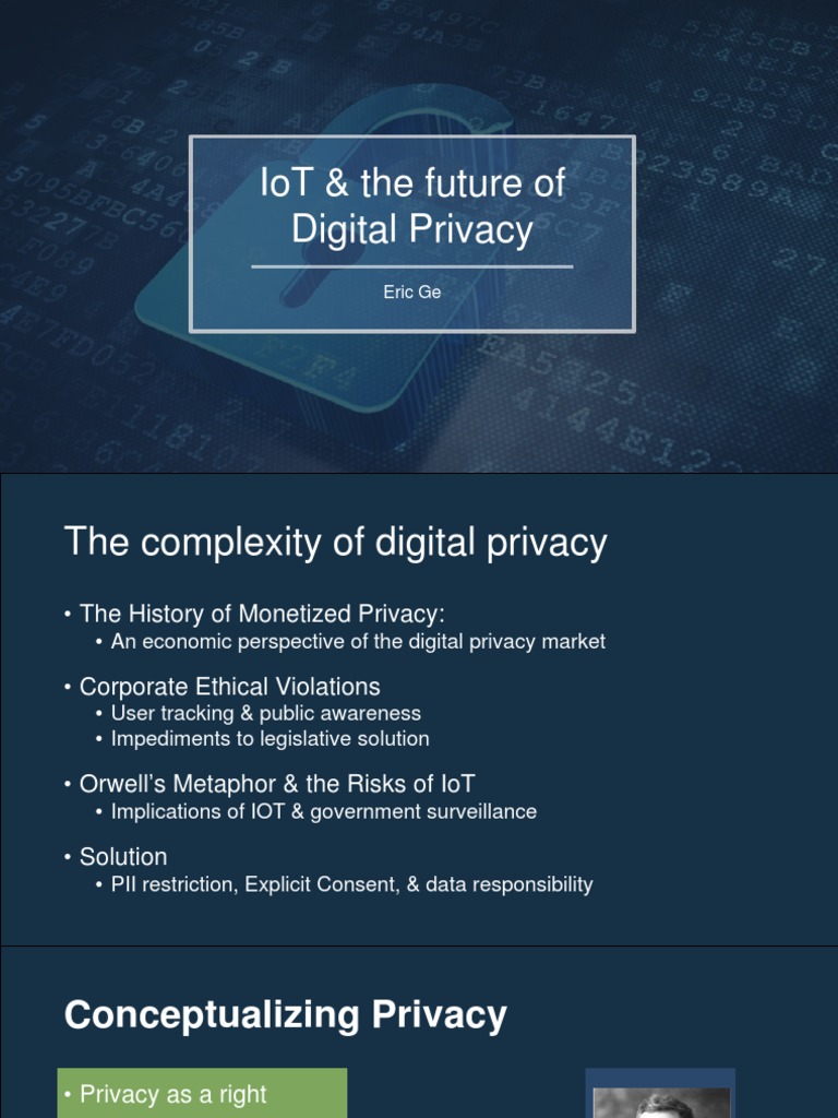 Digital Privacy PPT Draft | PDF | Privacy | Internet Of Things