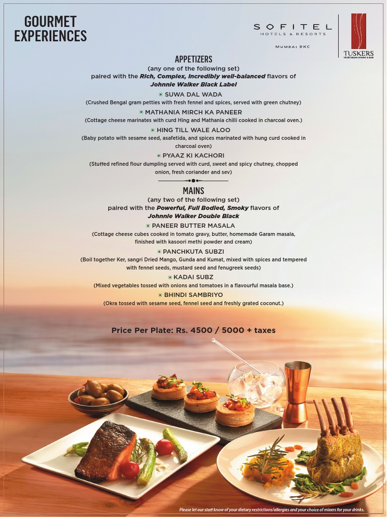 (TRI01344) JW Menu For Tuskers Signature - A4 - PG 01&02 | PDF ...