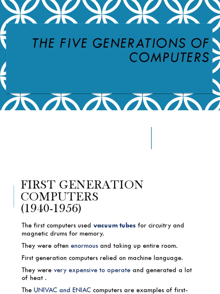 The Generations of Computers | PDF