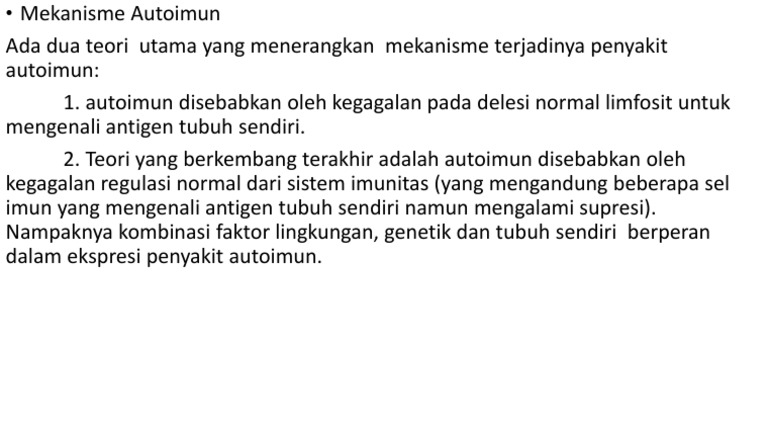 Mekanisme Autoimun | PDF