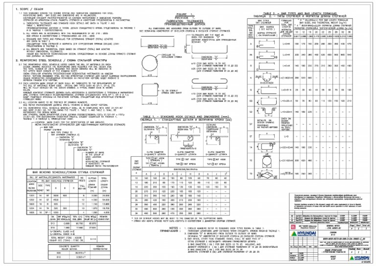 Rebar Bending Formula & Hook Design - ACI-318 | PDF | Architectural ...