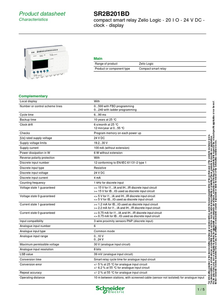 SR2B201BD Document | PDF | Relay | Fuse (Electrical)