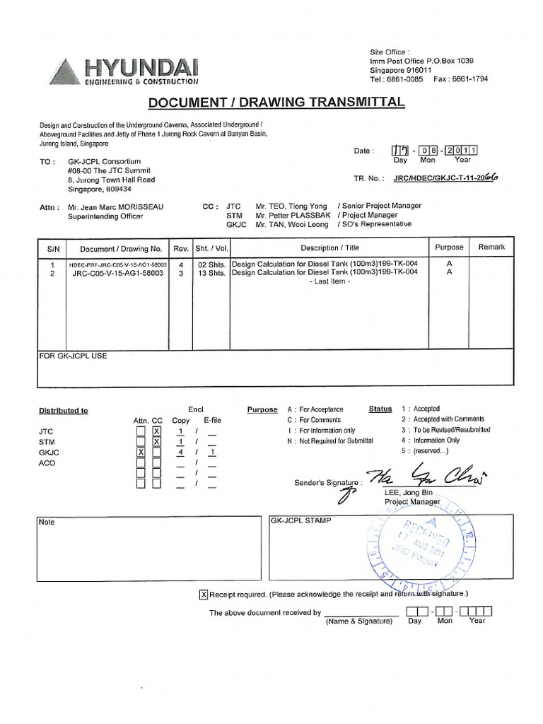Diesel Tank Design Calculation 100m³ | PDF | Shell (Projectile) | Pressure
