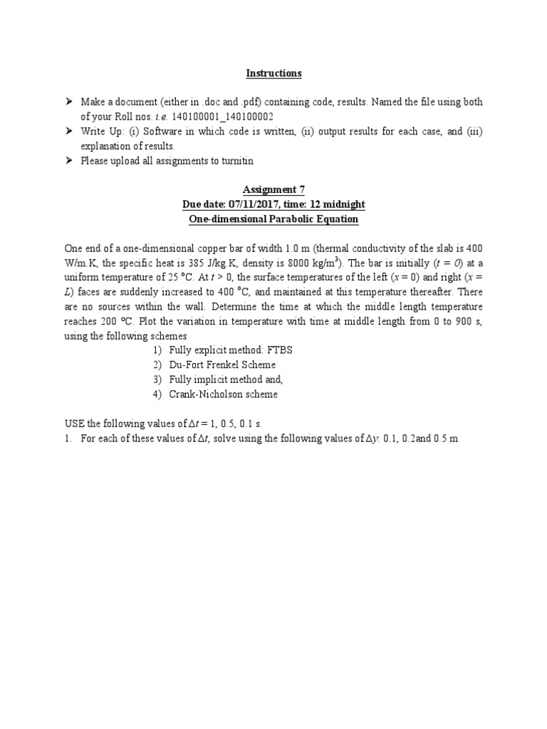 Discretization Schemes For 1d Domain Pdf