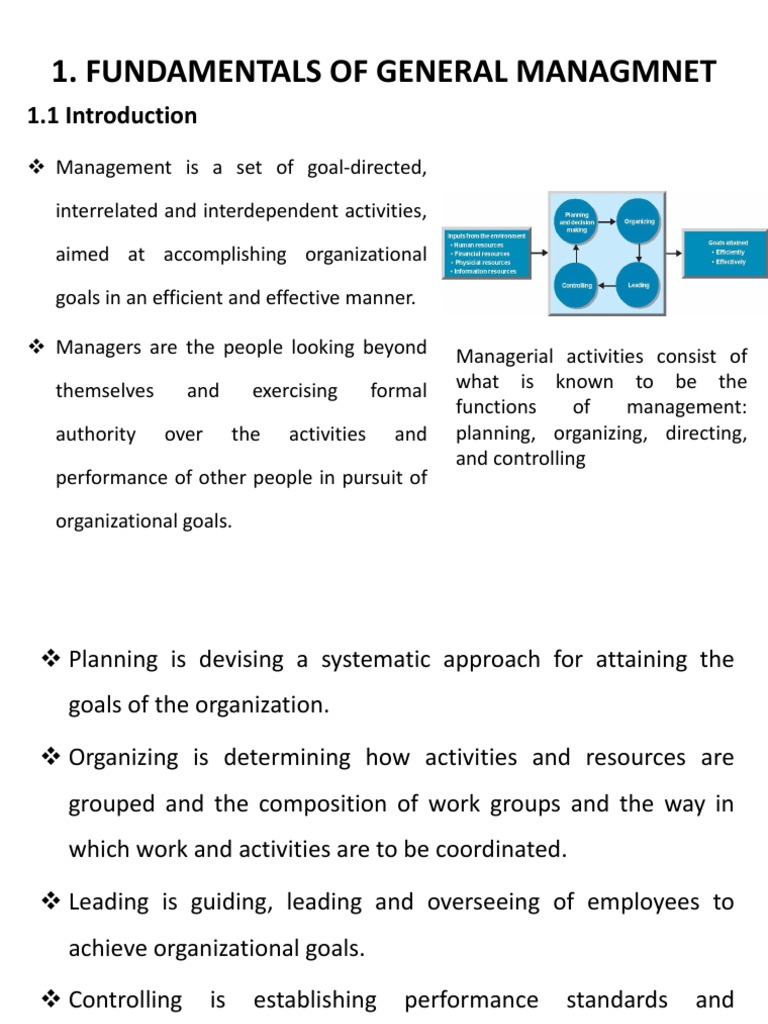 Fundamentals of General Managmnet | PDF | Motivation | Motivational