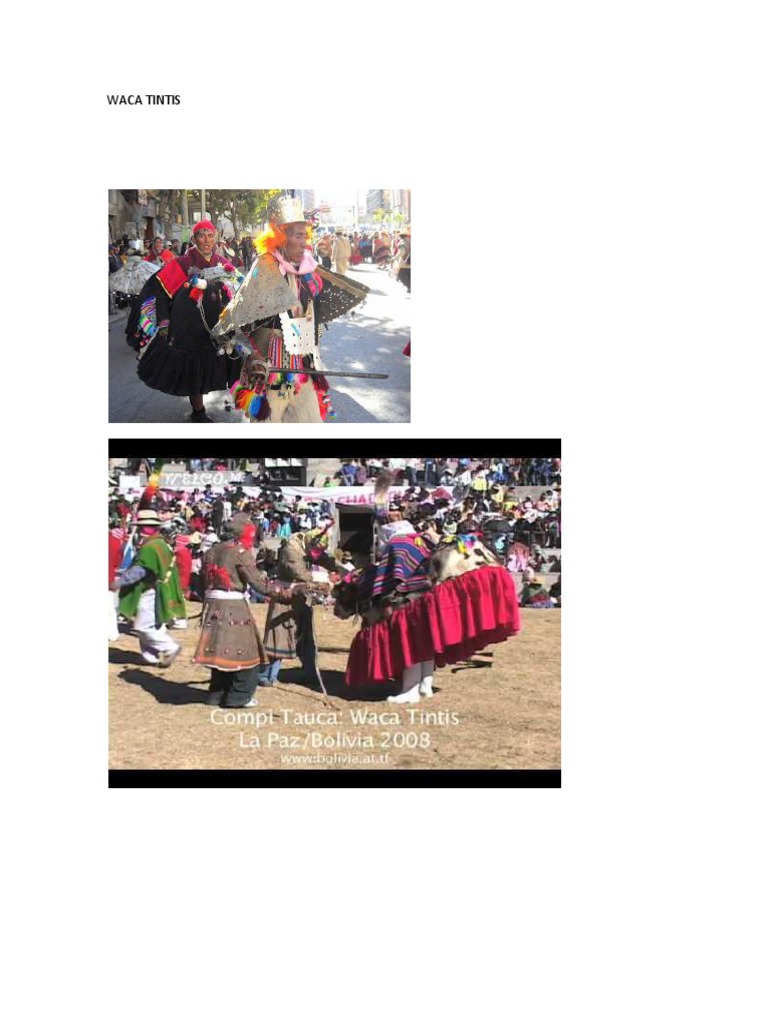 Orígenes y personajes de la danza aymara Waca Waca | PDF | Flauta | Vacas