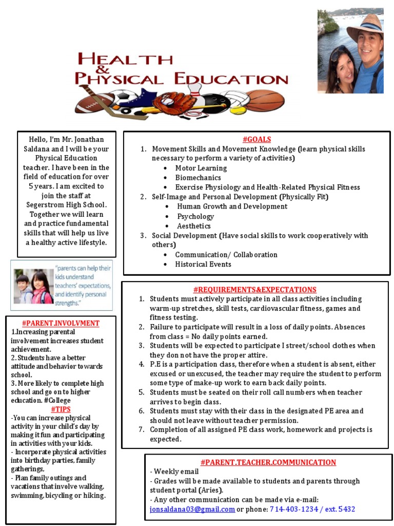 Parent Brochure | PDF | Physical Education | Physical Fitness